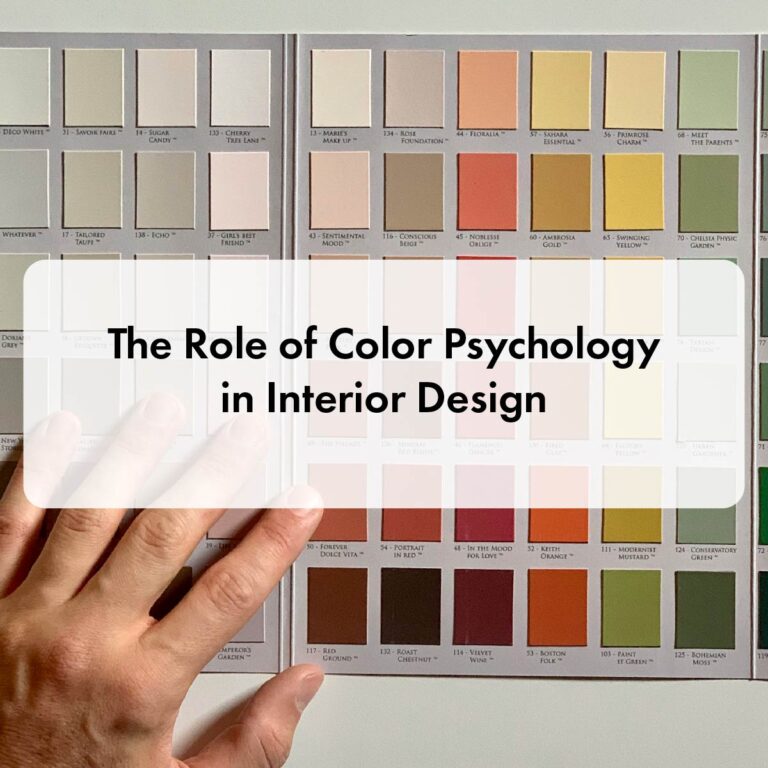 The Role of Color Psychology in Interior Design | Fancy Walls