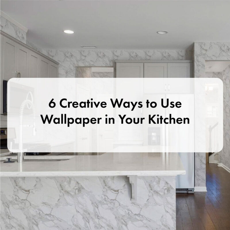 6 creative ways to use wallpaper in your kitchen | Fancy Walls