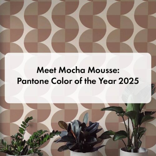 Mocha Mousse Color of the Year Meets Wallpaper Trends