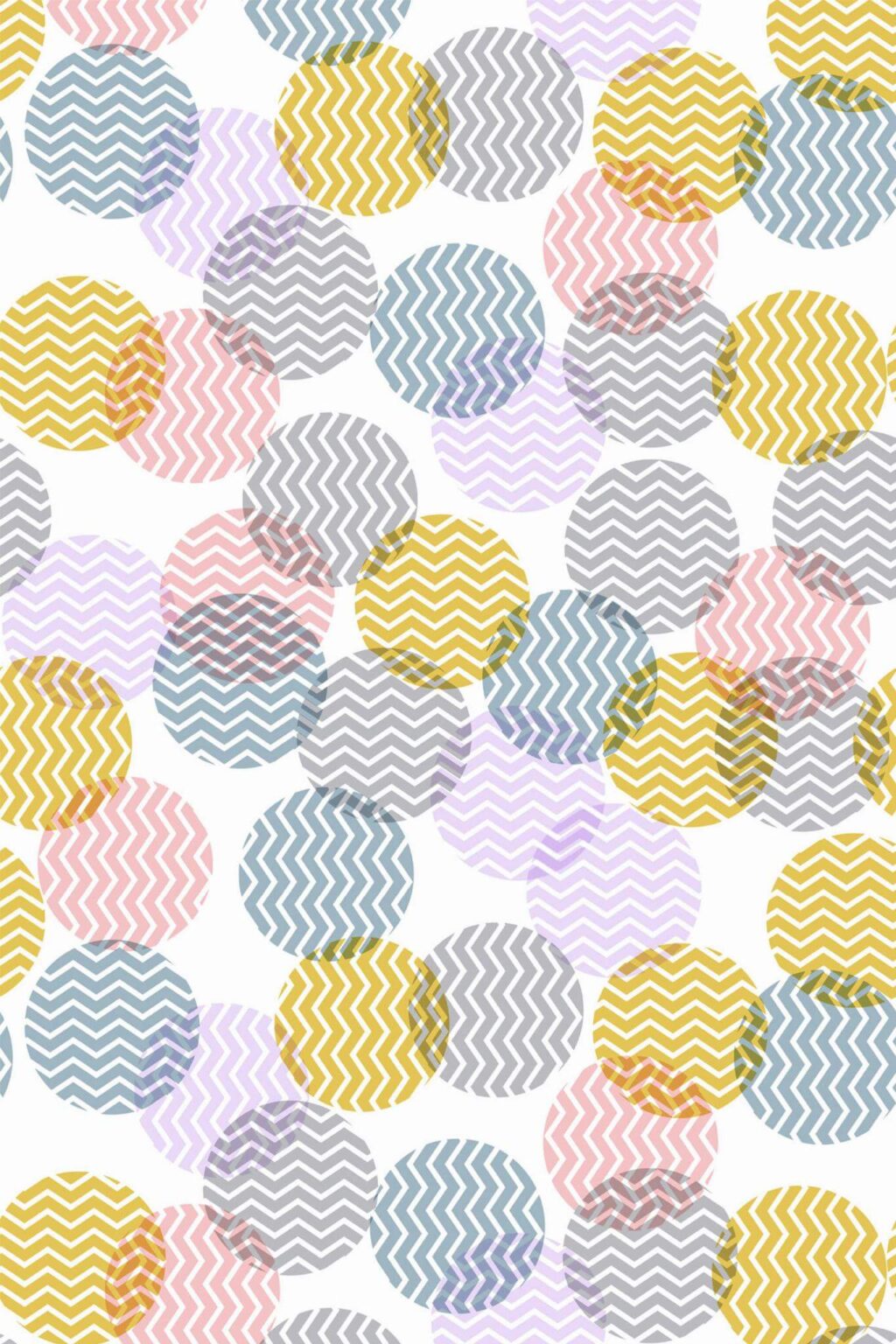 Abstract overlapping dots Peel and Stick Wallpaper or Non-Pasted