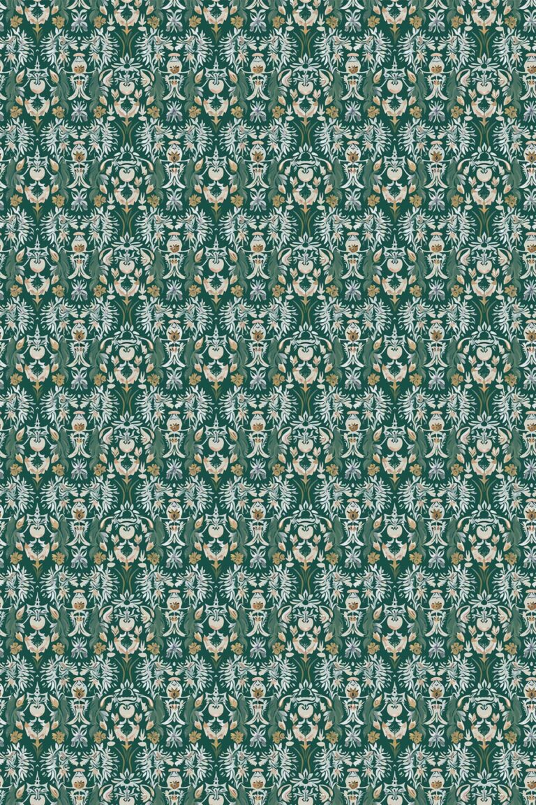 Regal Damask Peel and Stick Wallpaper or Non-Pasted