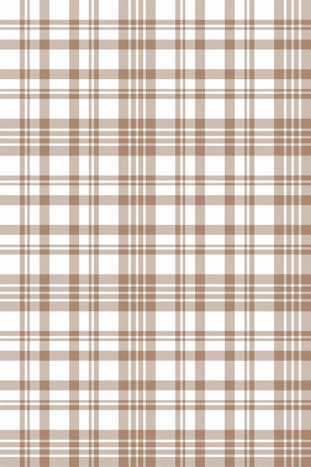 Beige seamless plaid Peel and Stick Wallpaper or Non-Pasted
