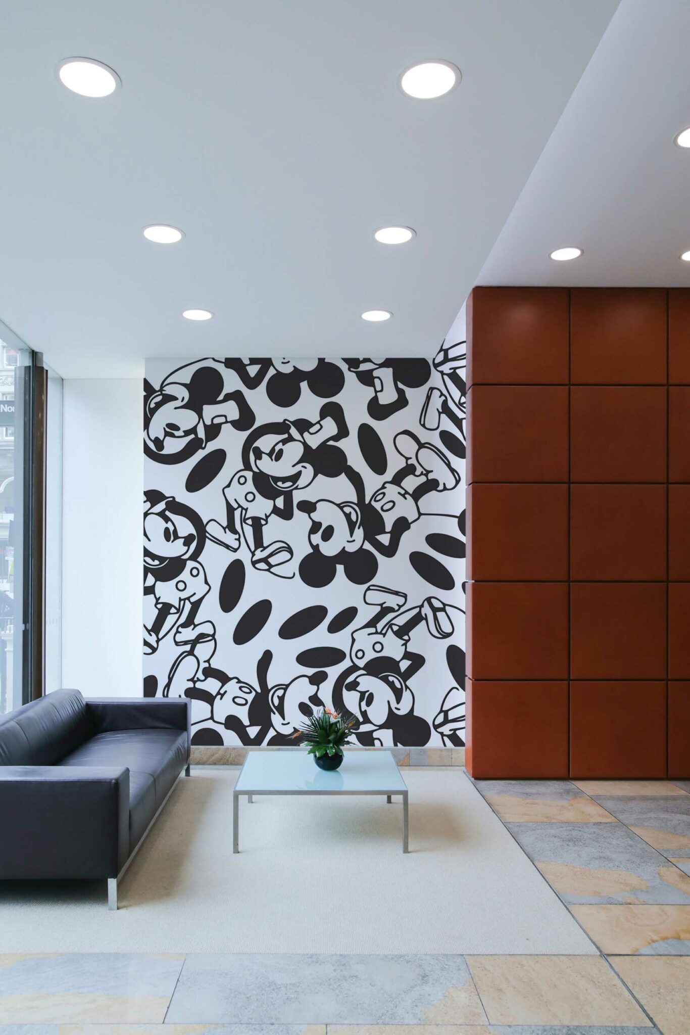 Animated Mouse Peel and Stick Wall Mural or Non-Pasted