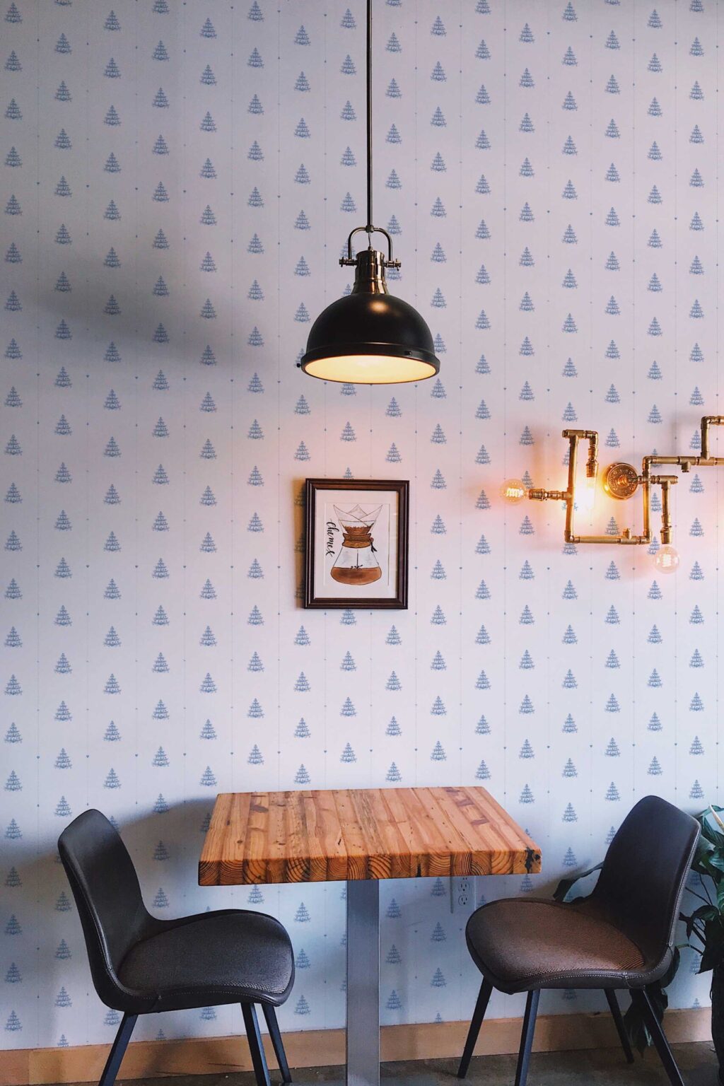 Neutral Christmas Peel and Stick Wallpaper or Non-Pasted