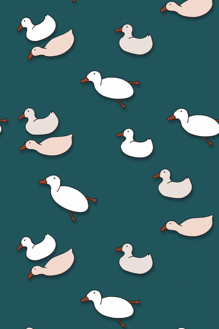 Cartoon duck Peel and Stick Wallpaper or Non-Pasted