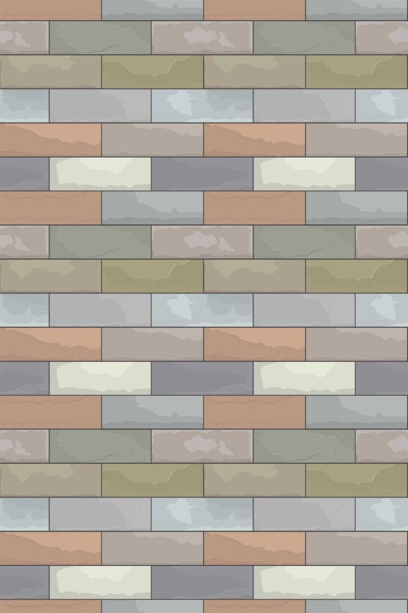 Bright Bricks Peel and Stick Wallpaper or Non-Pasted