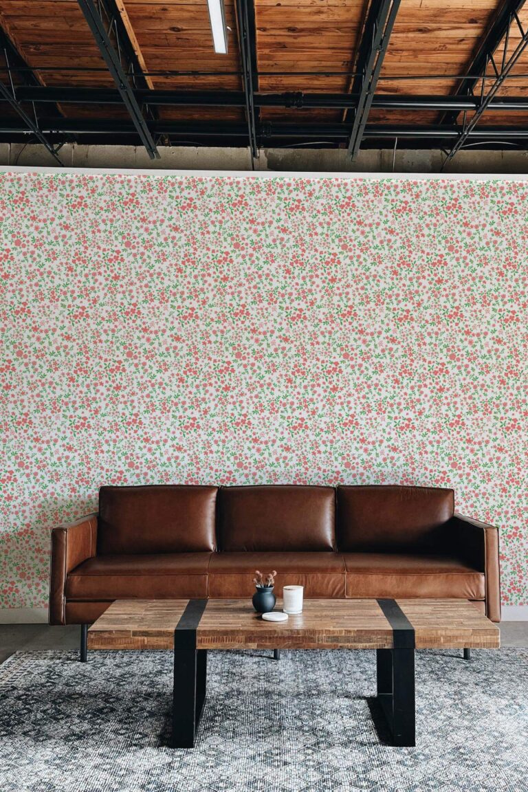 Cottage core Peel and Stick Wallpaper or Non-Pasted