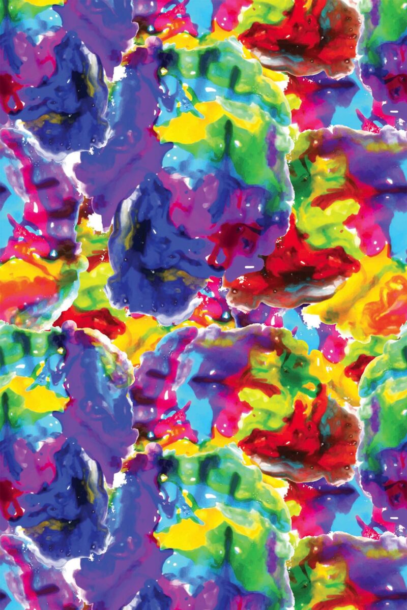 Vivid Splash Canvas Peel and Stick Wallpaper or Non-Pasted