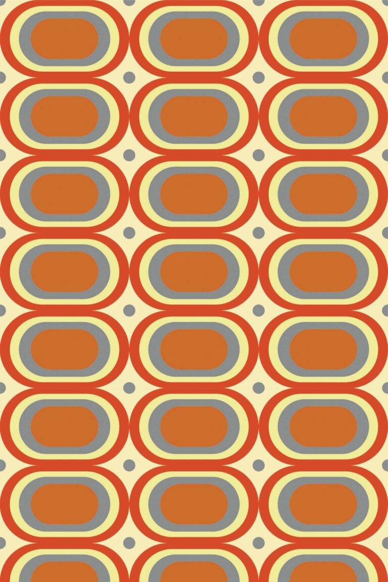 Bold Orange Flair Peel and Stick Wallpaper or Non-Pasted