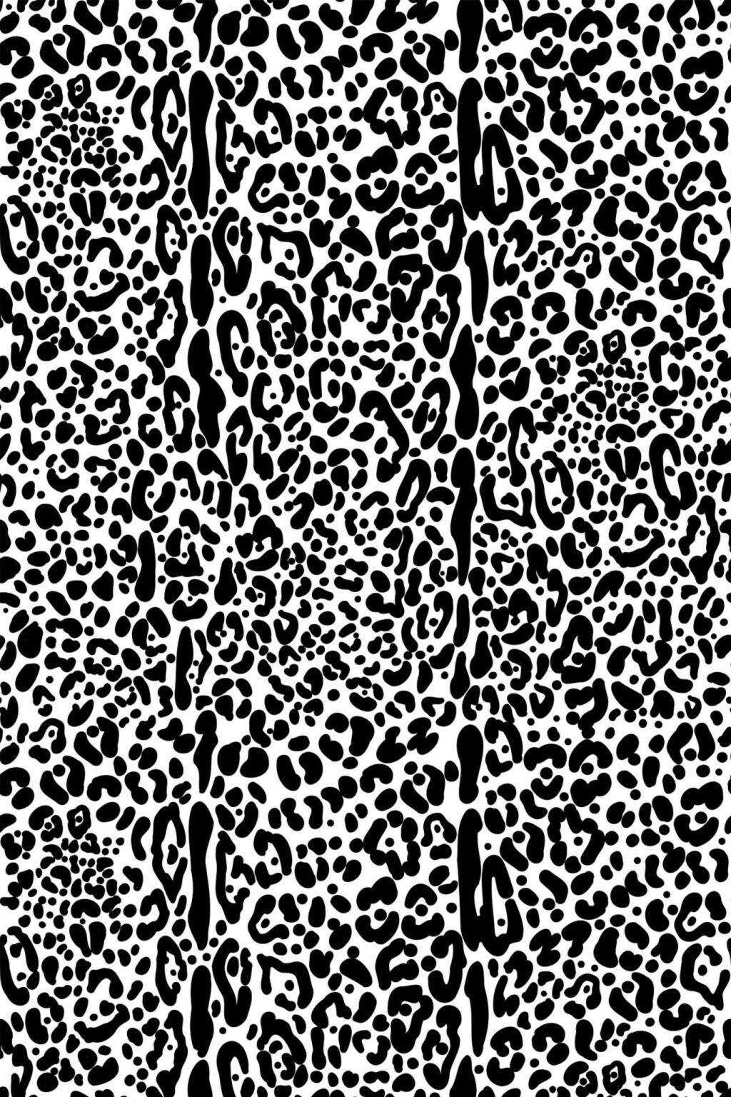Monochrome Leopard Peel and Stick Wallpaper or Non-Pasted