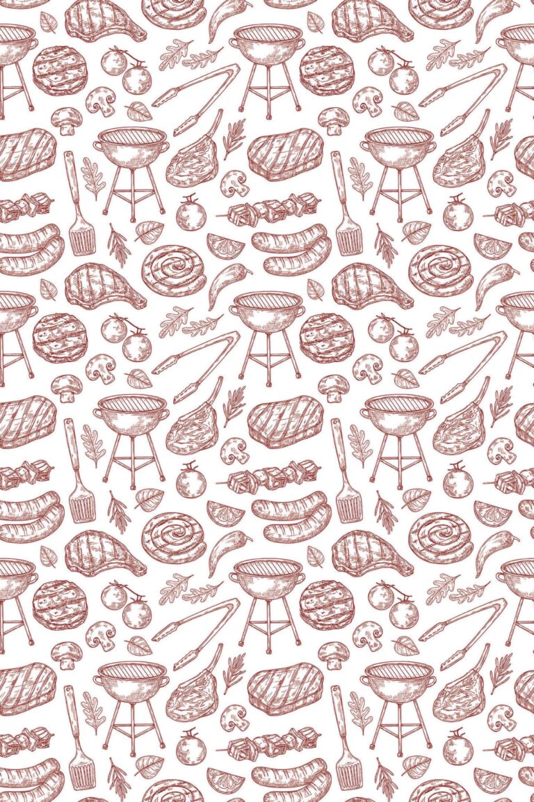 Bold Burgundy Charm for BBQ Restaurant Peel and Stick Wallpaper or Non ...