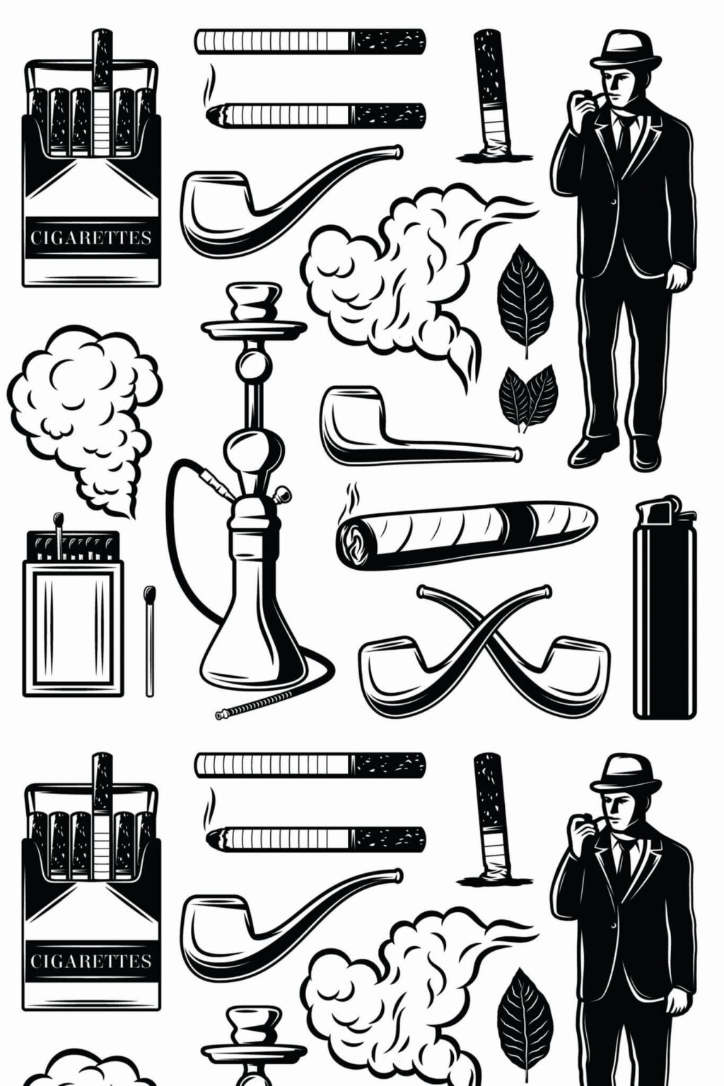 Gentleman kit Peel and Stick Wallpaper or Non-Pasted