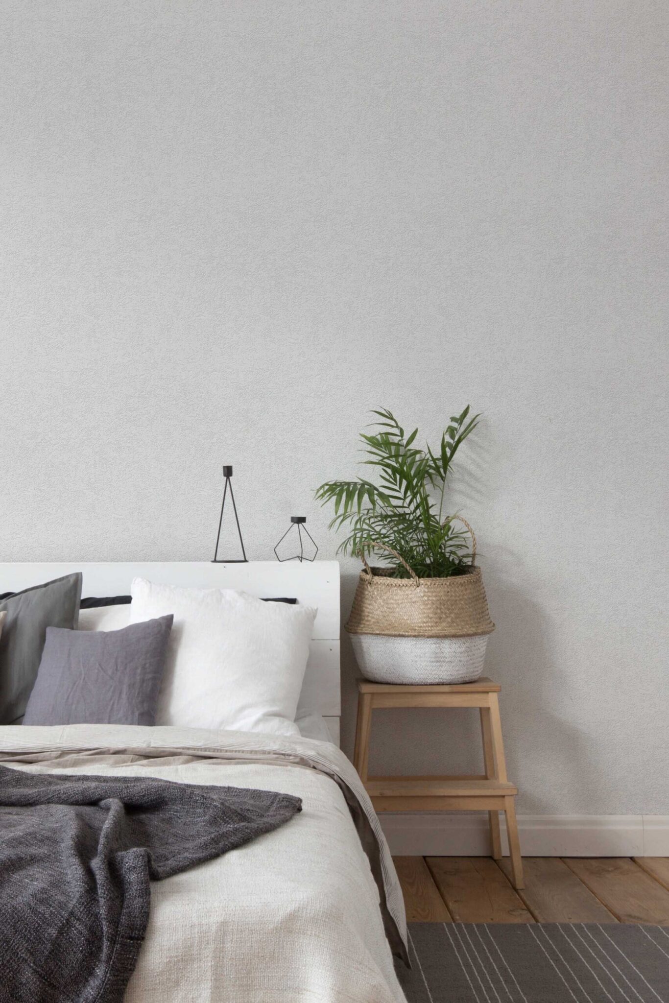 Gray Neutral Texture Peel and Stick Wallpaper or Non-Pasted