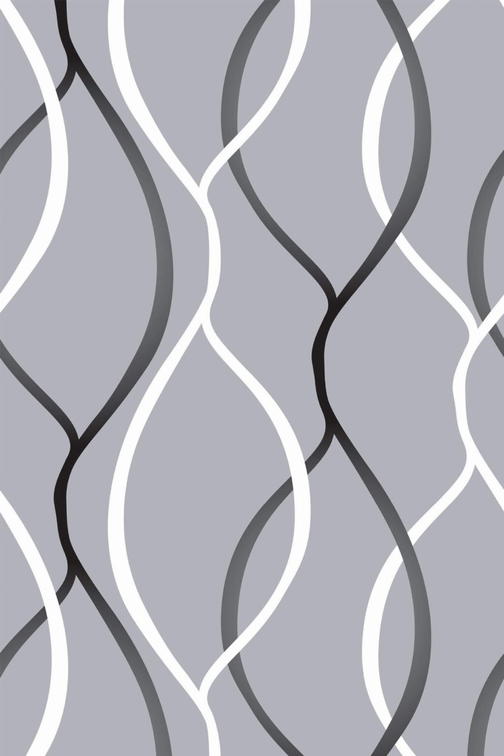 Gray lines Peel and Stick Wallpaper or Non-Pasted