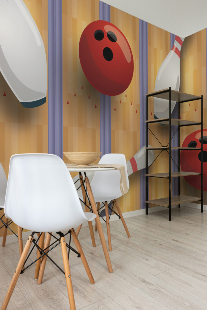 Bold Bowling Peel and Stick Wall Mural or Non-Pasted