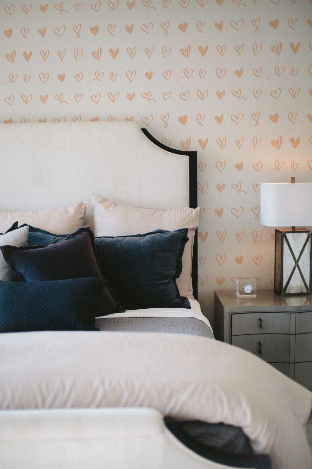 Peachy Heartwarming Peel and Stick Wallpaper or Non-Pasted