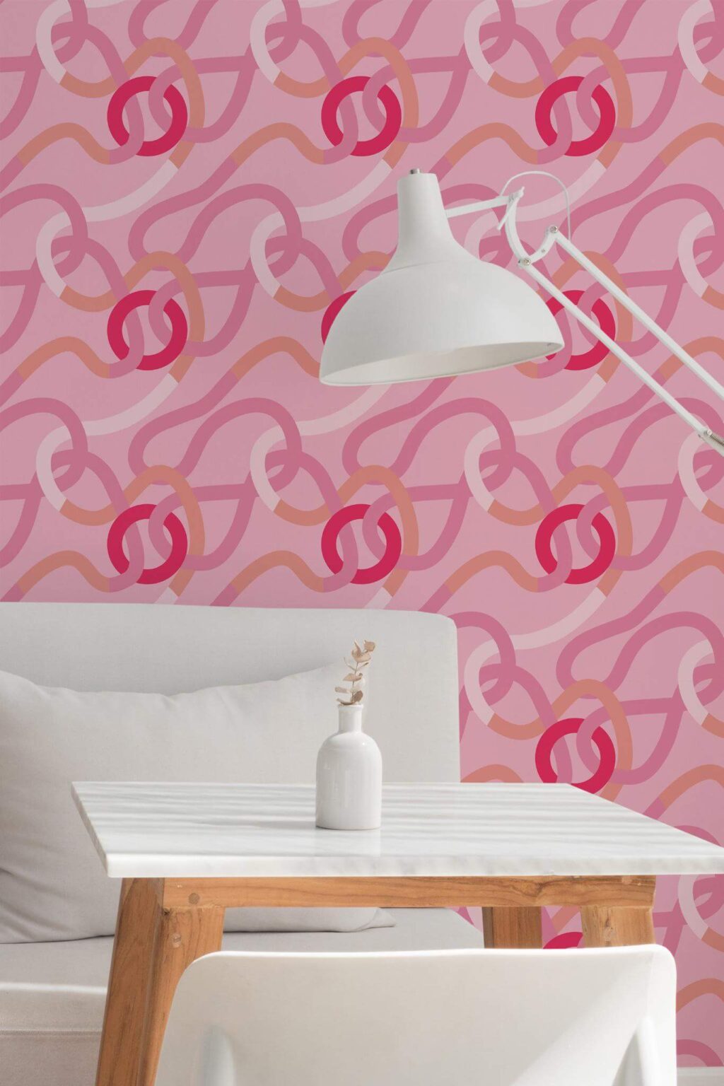 Intertwined knots Peel and Stick Wallpaper or Non-Pasted
