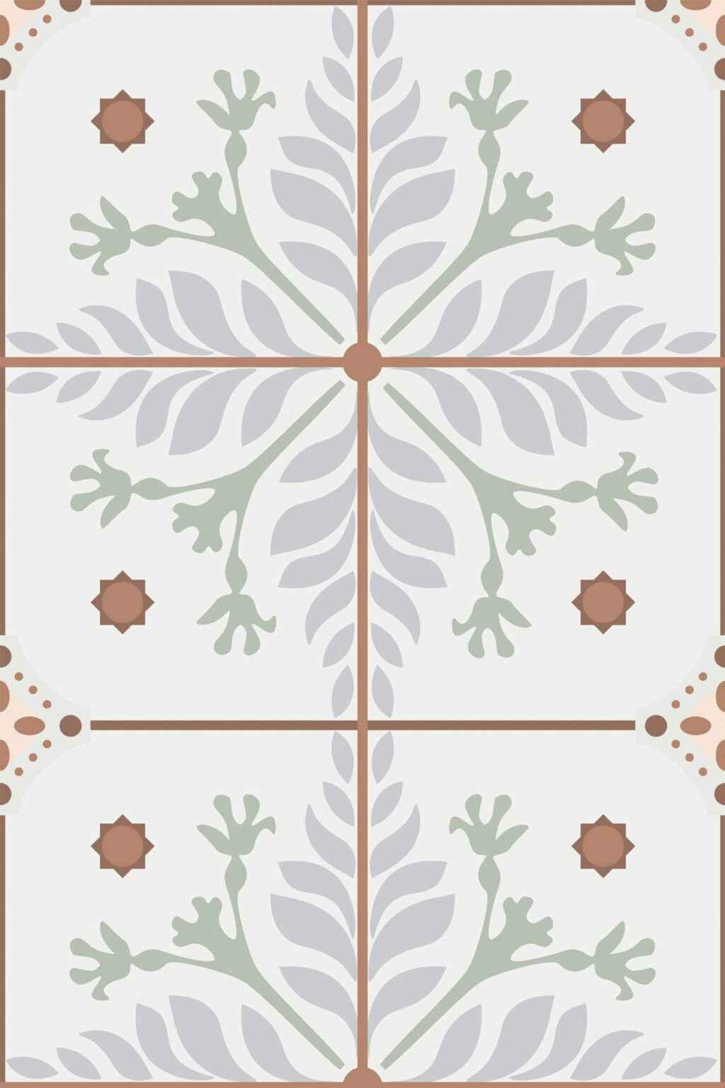 Light tiles Peel and Stick Wallpaper or Non-Pasted