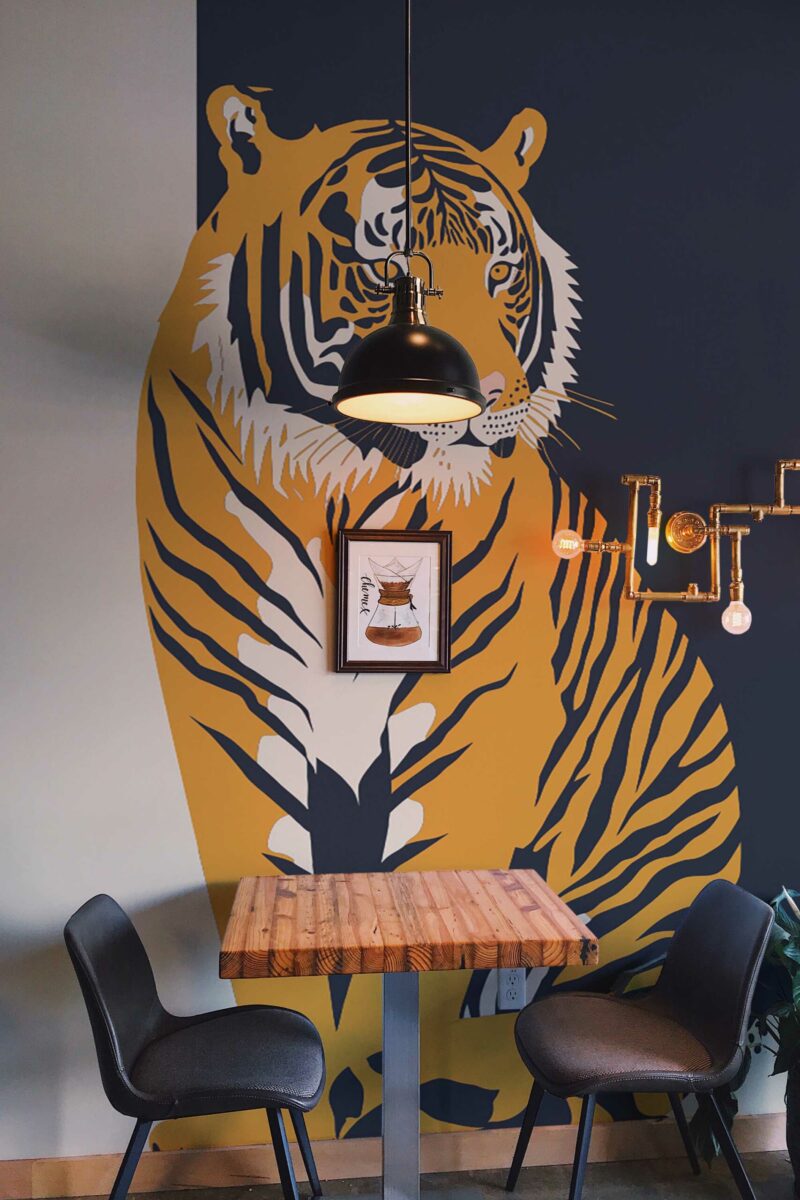 Majestic Tiger Peel and Stick Wall Mural or Non-Pasted