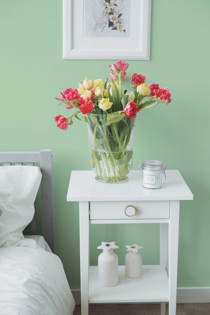 Solid Color Mint Green Peel and Stick Wallpaper or Non-Pasted