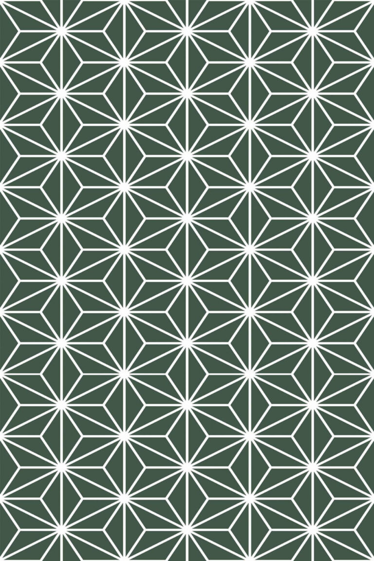 Modern geometric star Peel and Stick Wallpaper or Non-Pasted
