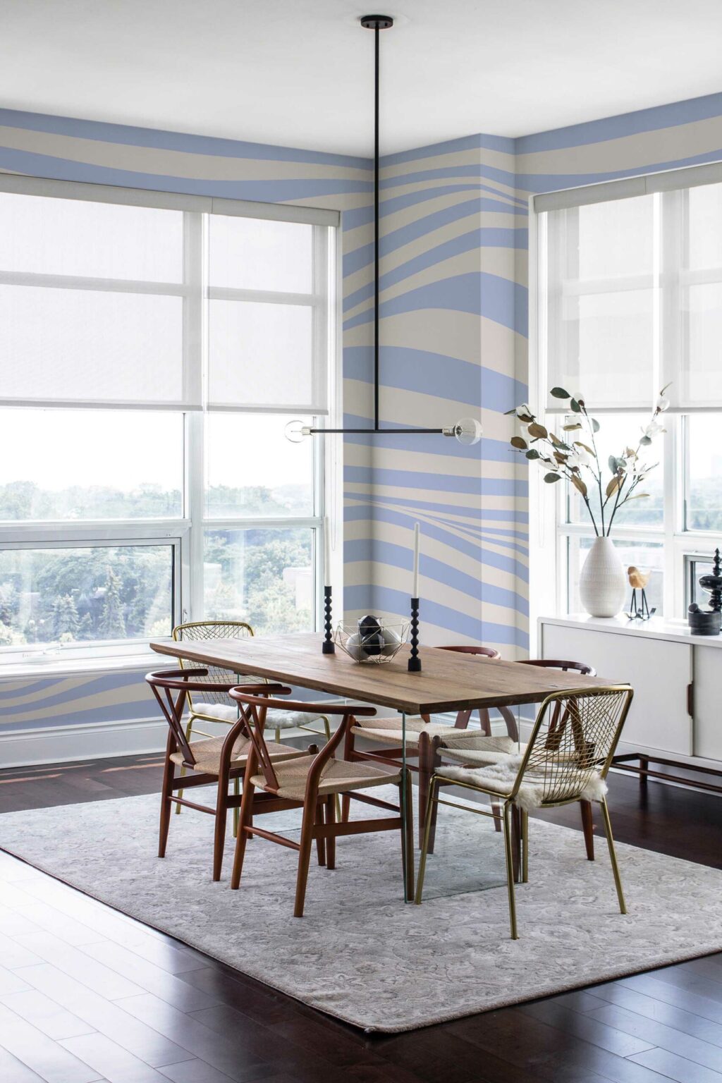 Elegant Groove Classic Peel and Stick Wall Mural or Non-Pasted