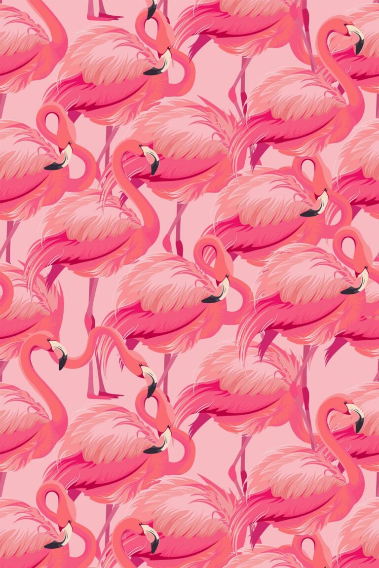 Pink Goose Charm Peel and Stick Wallpaper or Non-Pasted