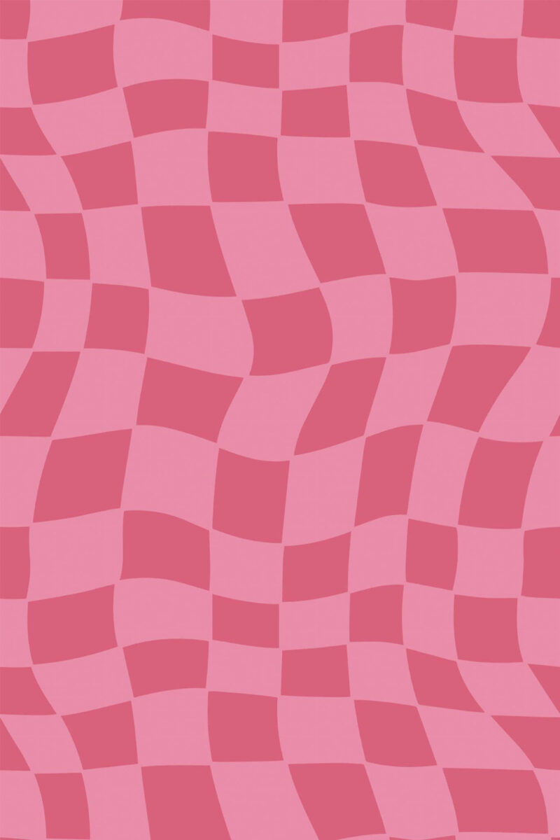 Pink trippy grid Peel and Stick Wallpaper or Non-Pasted