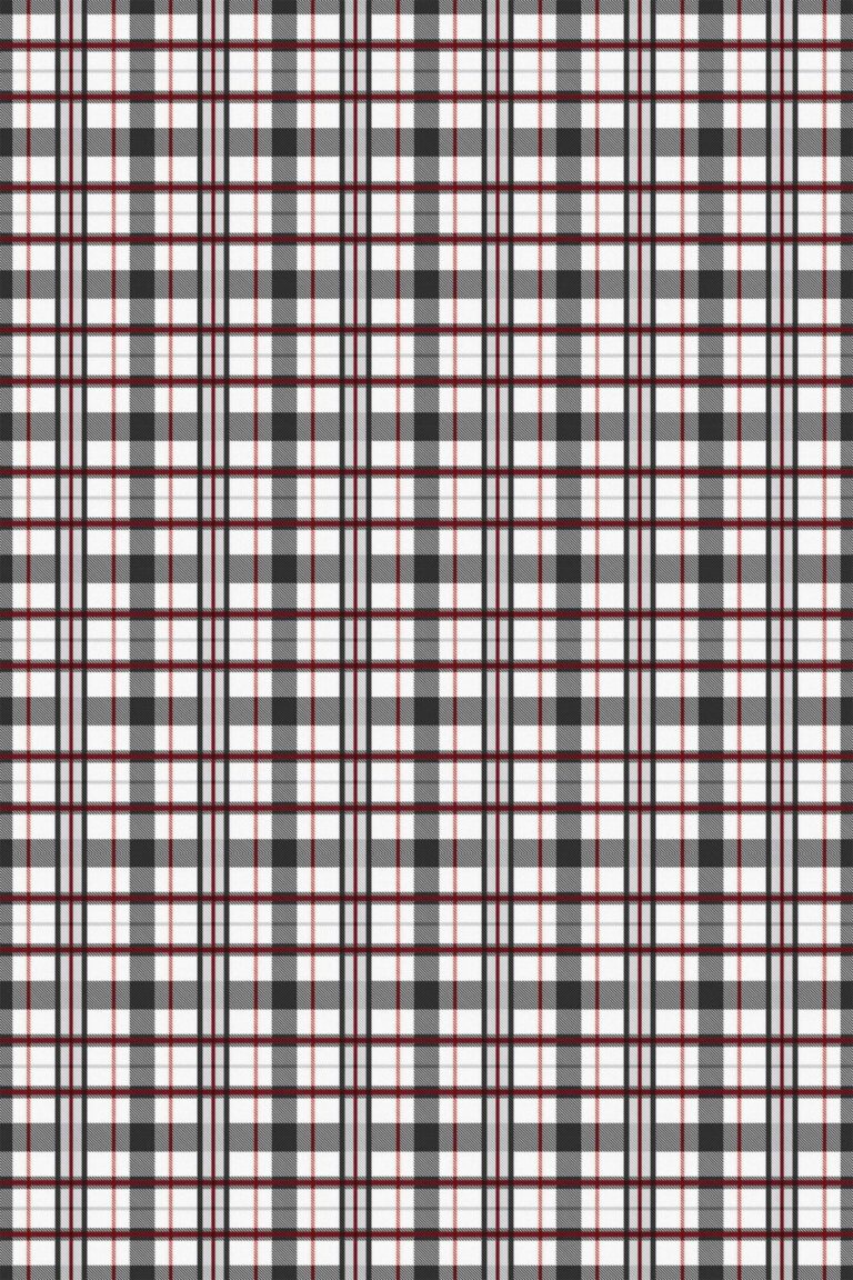 Eclectic plaid Peel and Stick Wallpaper or Non-Pasted
