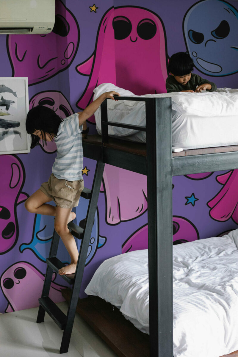 Purple Phantom Peel and Stick Wall Mural or Non-Pasted