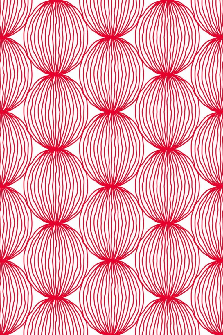 Red kitchen backsplash Peel and Stick Wallpaper or Non-Pasted