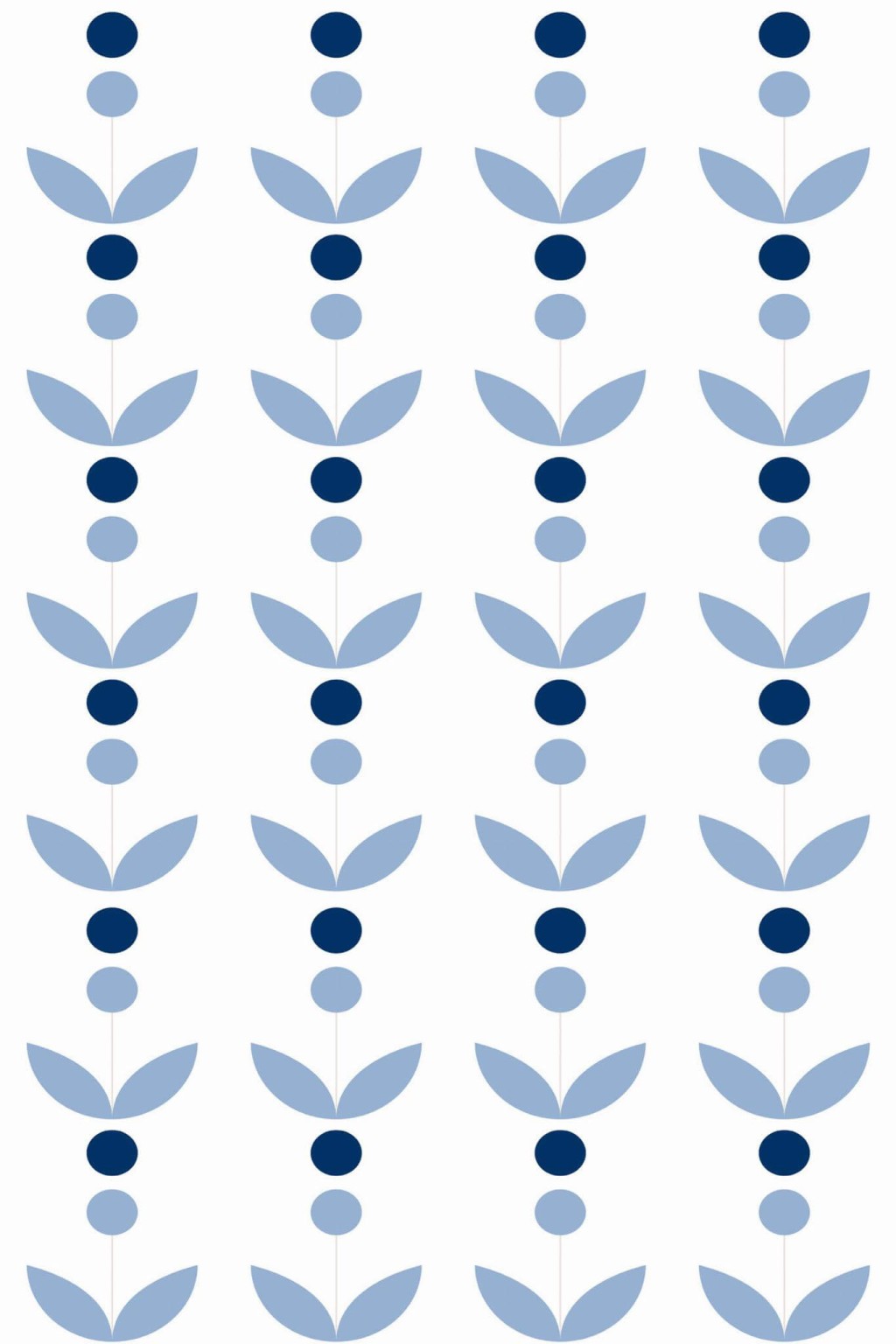 Scandinavian linear leaf Peel and Stick Wallpaper or Non-Pasted
