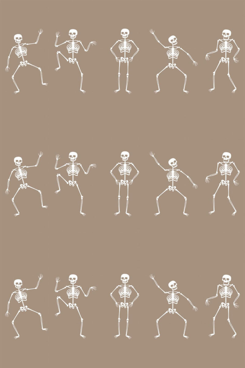 Skeleton Peel and Stick Wallpaper or Non-Pasted