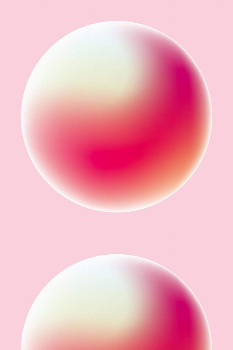 Soft circle Peel and Stick Wallpaper or Non-Pasted