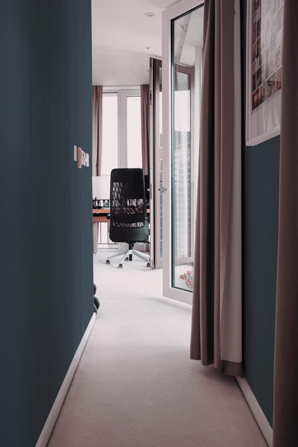 Charcoal solid color Peel and Stick Wallpaper or Non-Pasted