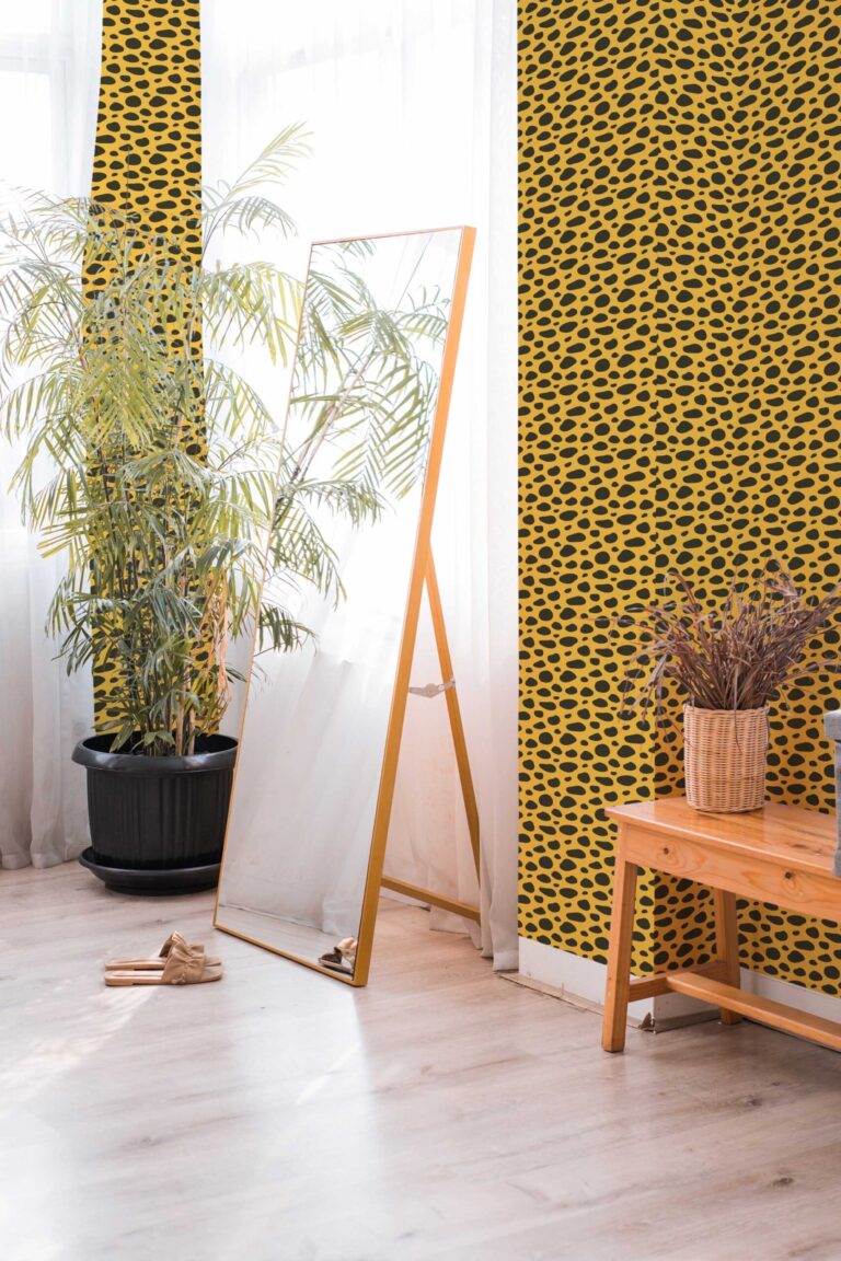 Classic Cheetah Print Peel and Stick Wallpaper or Non-Pasted