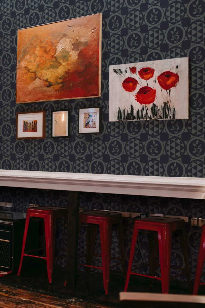 Verdant Bar Illusion Peel and Stick Wallpaper or Non-Pasted