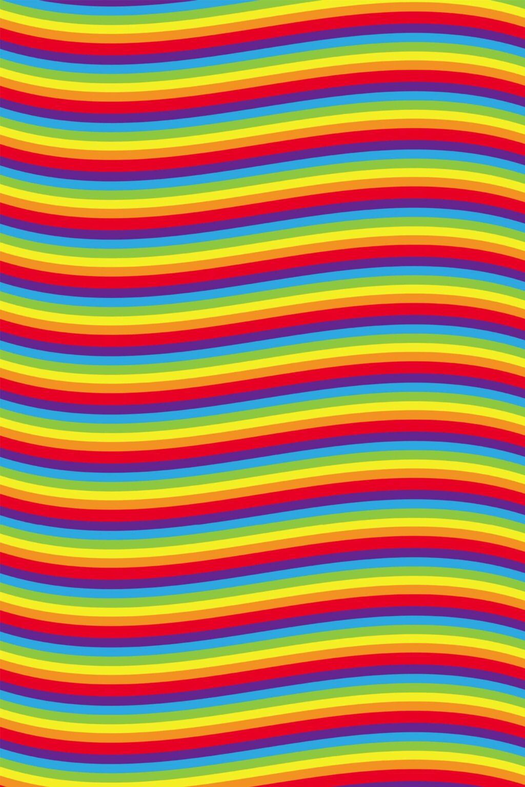 Wavy rainbow Peel and Stick Wallpaper or Non-Pasted