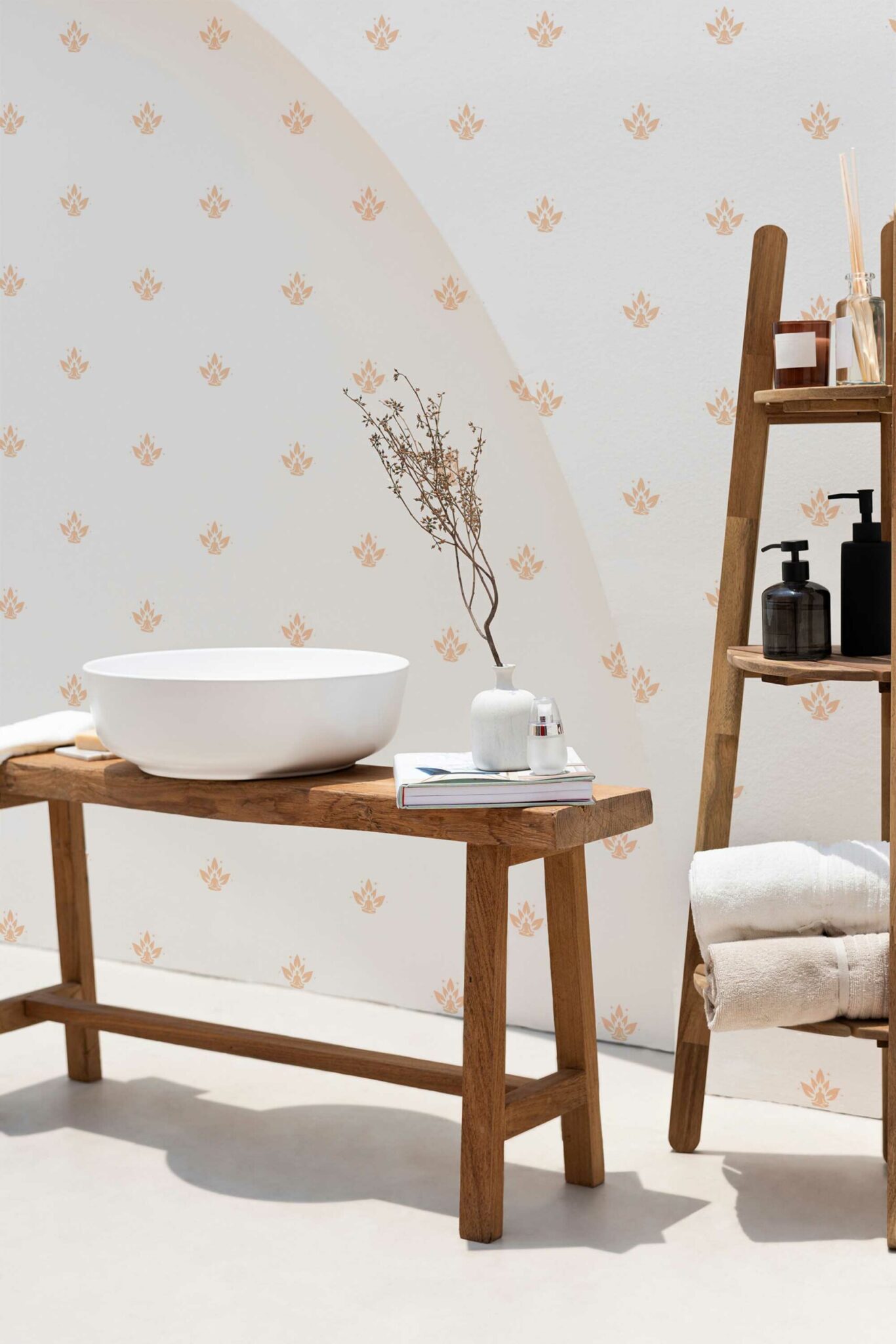 Mindful Relaxing Spa Peel and Stick Wallpaper or Non-Pasted