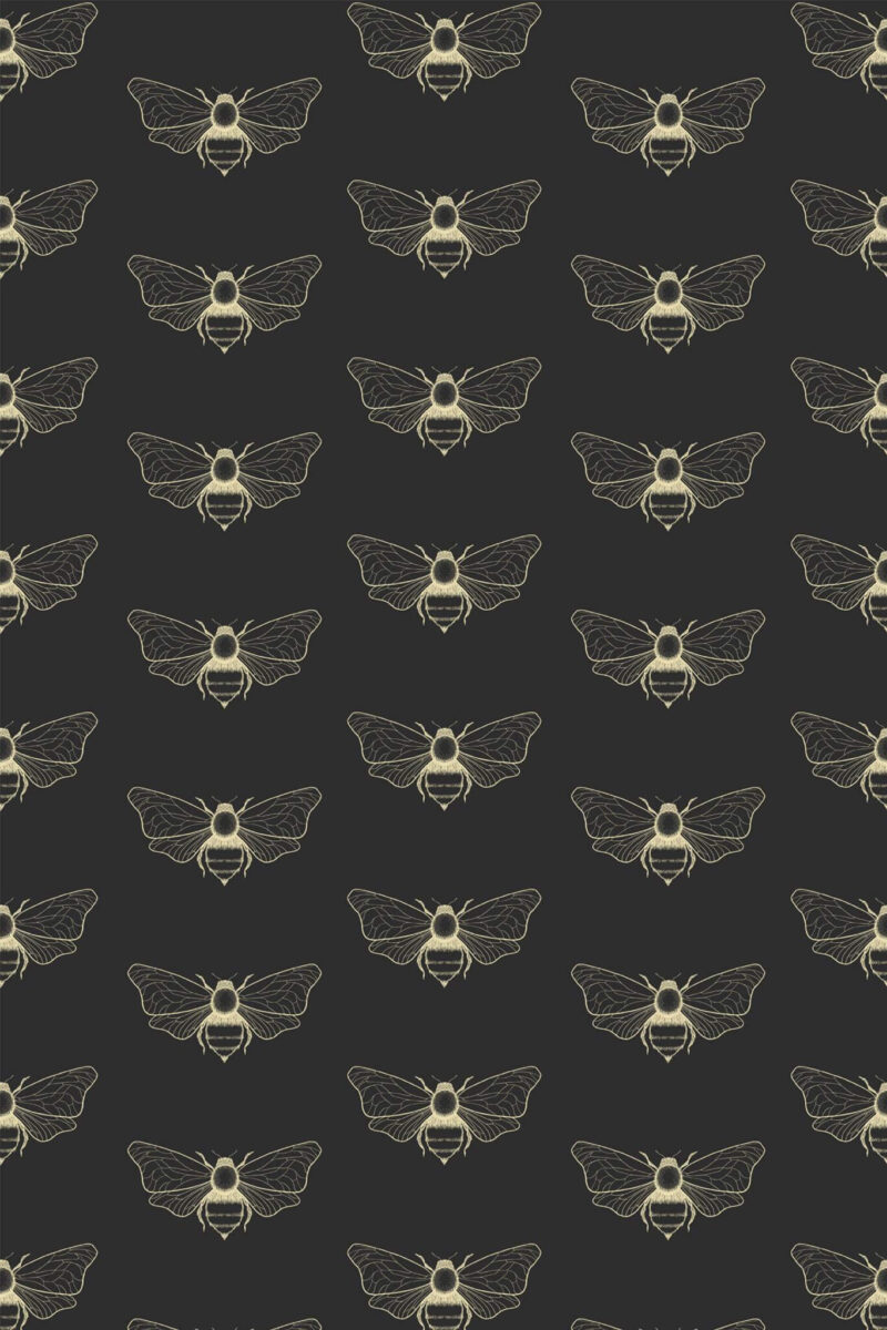 Wild bee Peel and Stick Wallpaper or Non-Pasted