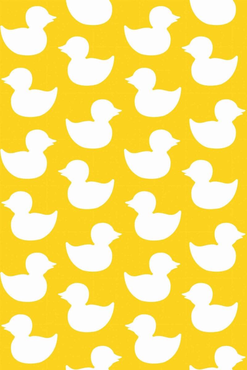Cartoon duck Peel and Stick Wallpaper or Non-Pasted