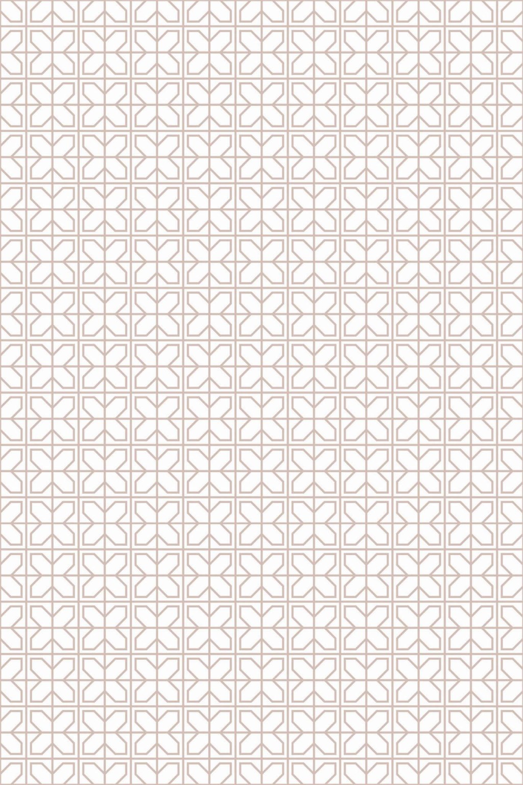 Beige geometric tile Peel and Stick Wallpaper or Non-Pasted