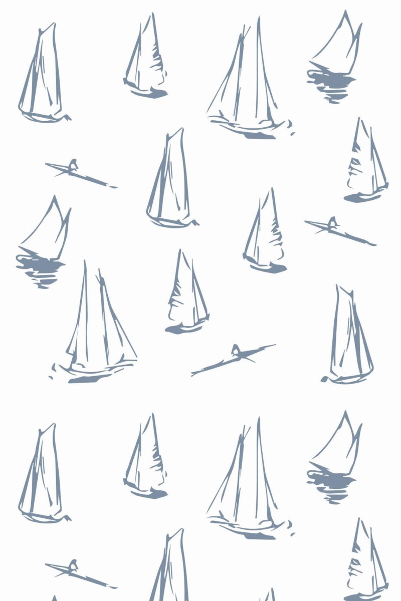 Boat Peel and Stick Wallpaper or Non-Pasted