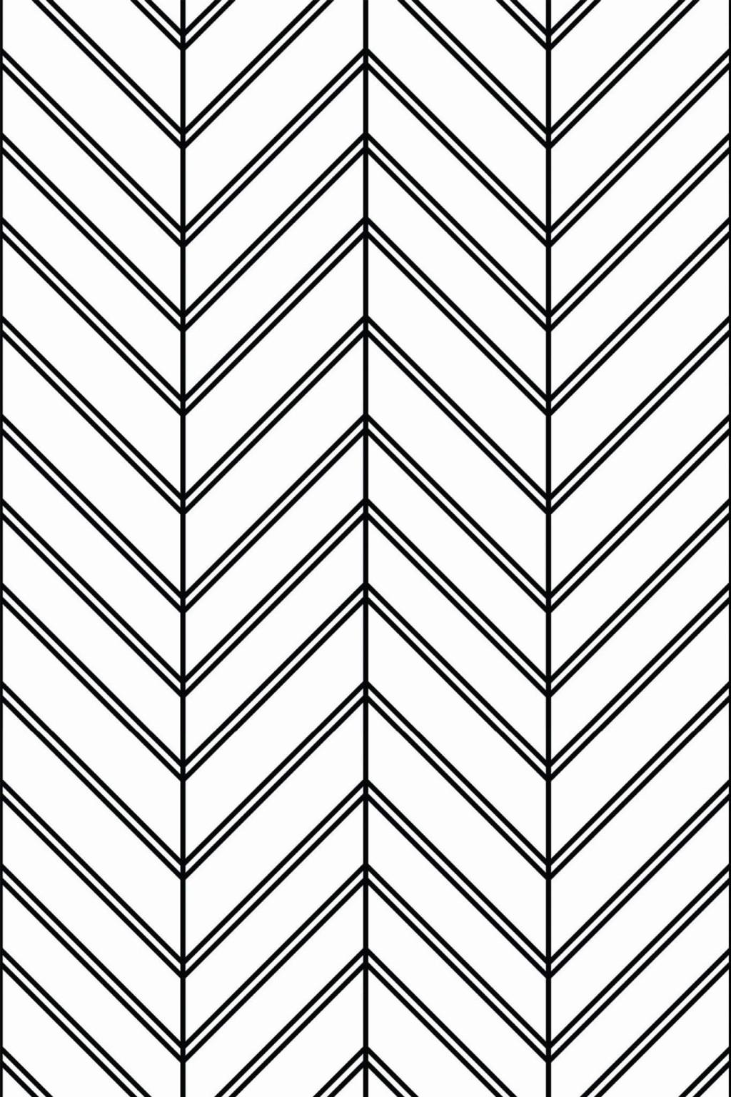 Chevron pattern Peel and Stick Wallpaper or Non-Pasted