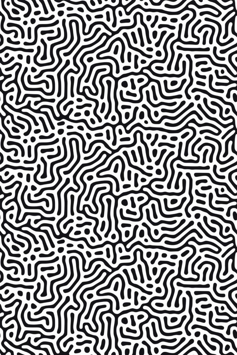 Maze Peel and Stick Wallpaper or Non-Pasted
