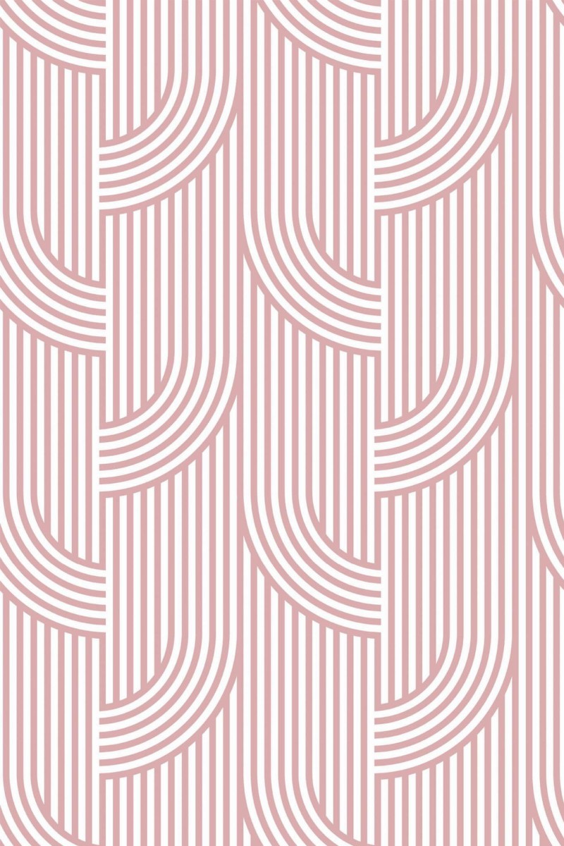 Retro lines Peel and Stick Wallpaper or Non-Pasted