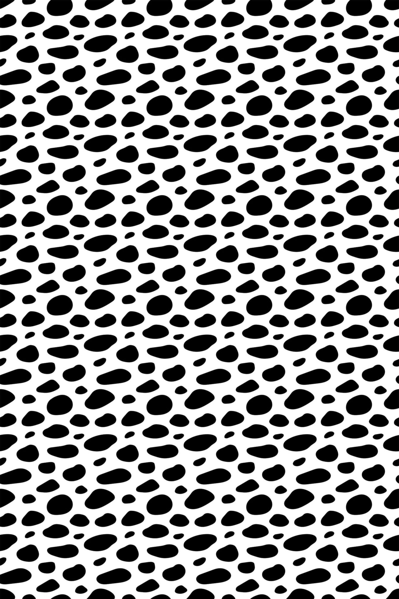 Monochrome Leopard Peel and Stick Wallpaper or Non-Pasted