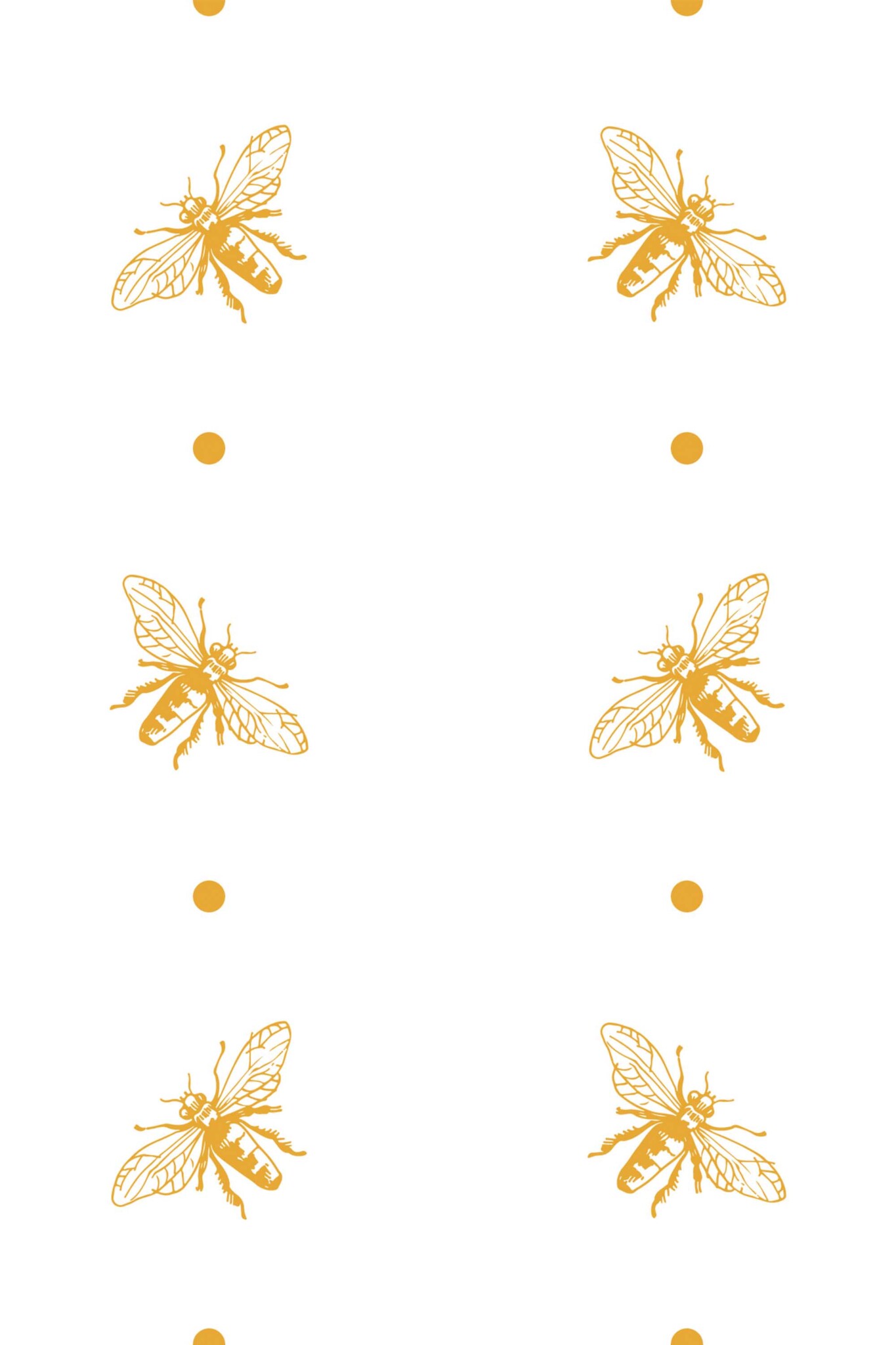 Dotted Bee Peel and Stick Wallpaper or Non-Pasted