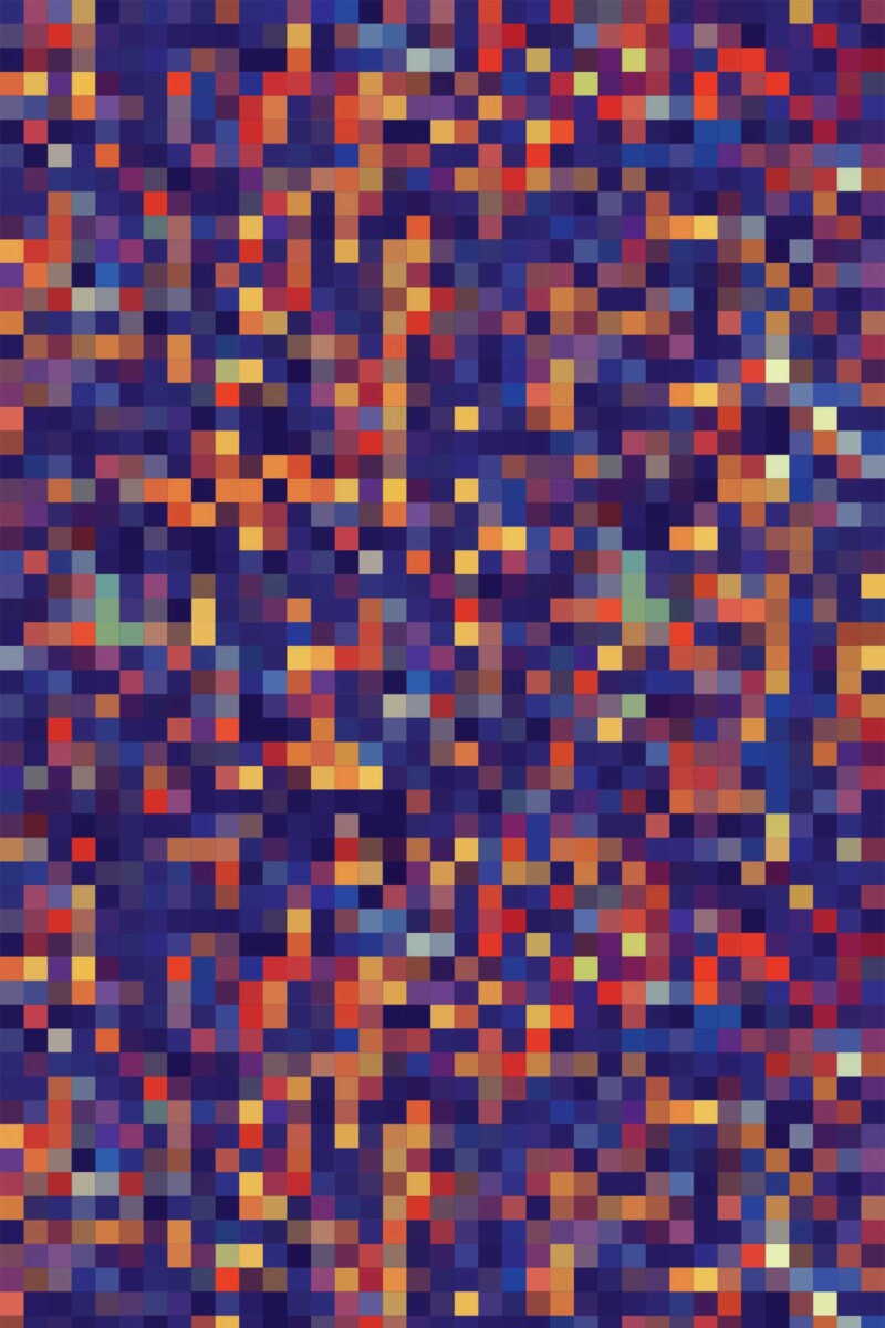 Purple Pixels Peel and Stick Wallpaper or Non-Pasted