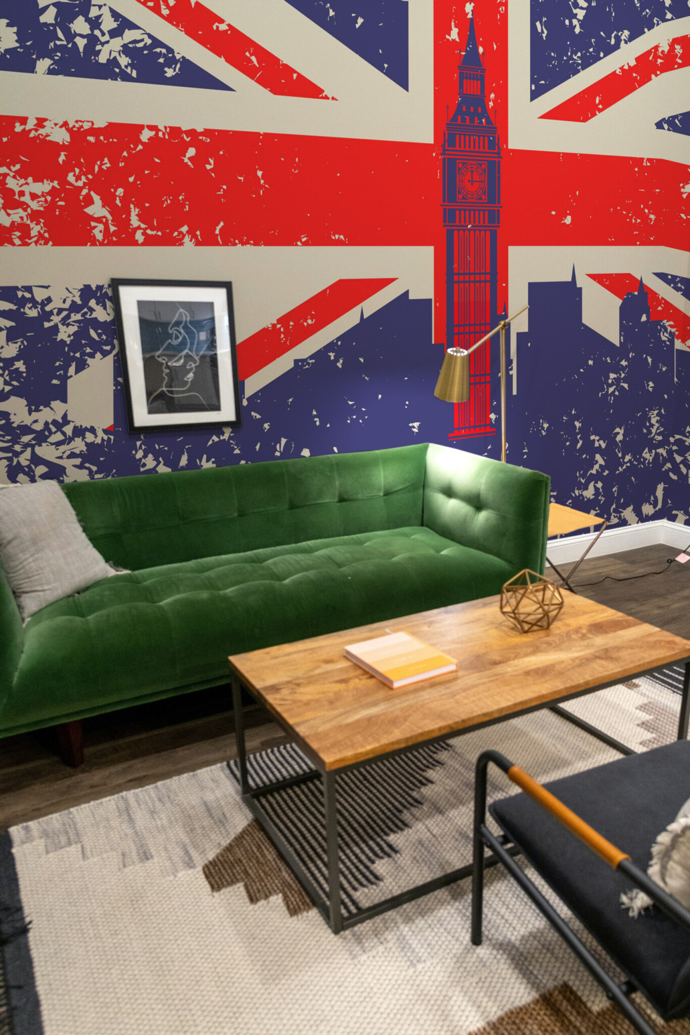 Union Jack London Peel and Stick Wall Mural or Non-Pasted